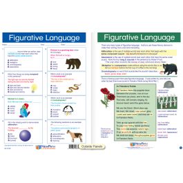 Figurative Language - Laminated, Write-On & Wipe-Off Visual Learning Guide