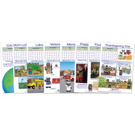 Important People & Events Bulletin Board Chart Set of 8 For Early Childhood